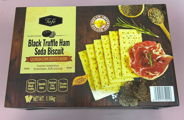 Black Truffle Ham Soda Biscuit 1.16kg 黑松露火腿蘇打餅乾 – Little Foragers Market